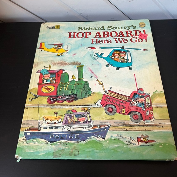 Golden Book | Other | Vintage Richard Scarry Golden Book Hop Aboard ...